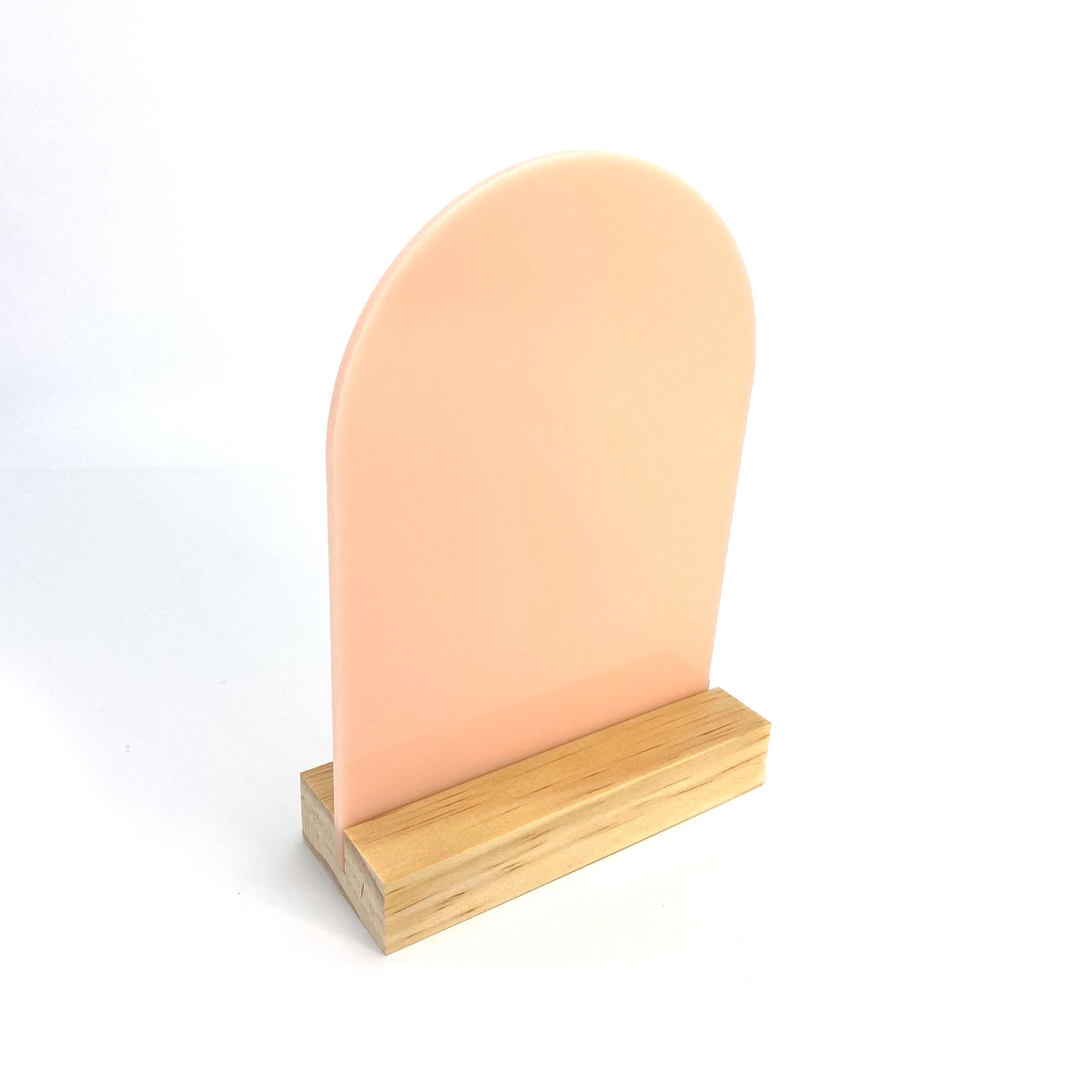 Acrylic - Peach Matte/Gloss AB - Printed Panels