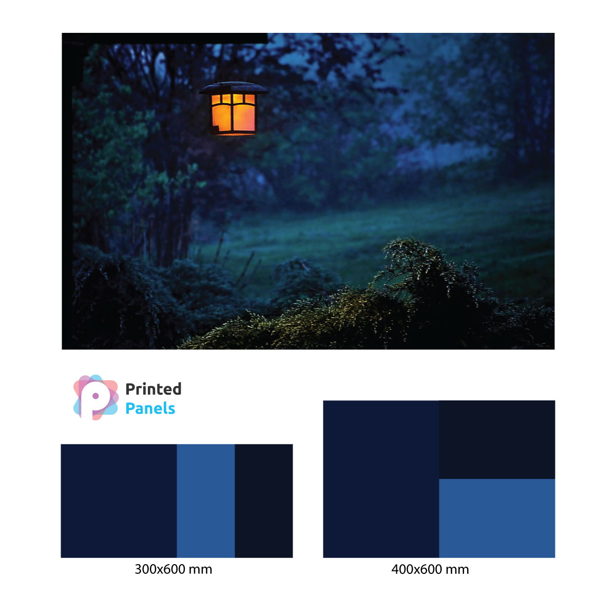 Navy Tones - UV Printed Colour Palette