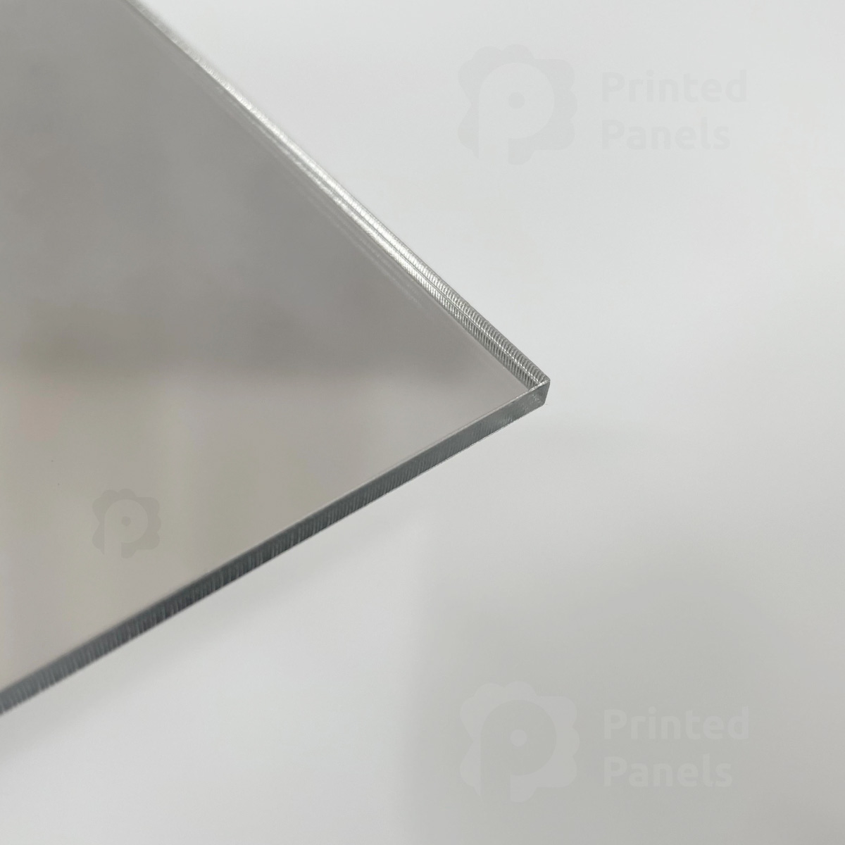 Acrylic - Silver Mirror 3mm (White Backing) AA