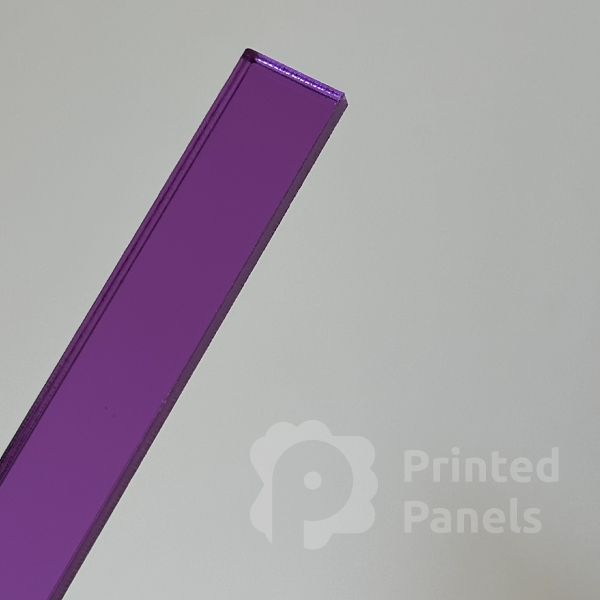 Acrylic - Purple Mirror 3mm (Grey Backing) AA