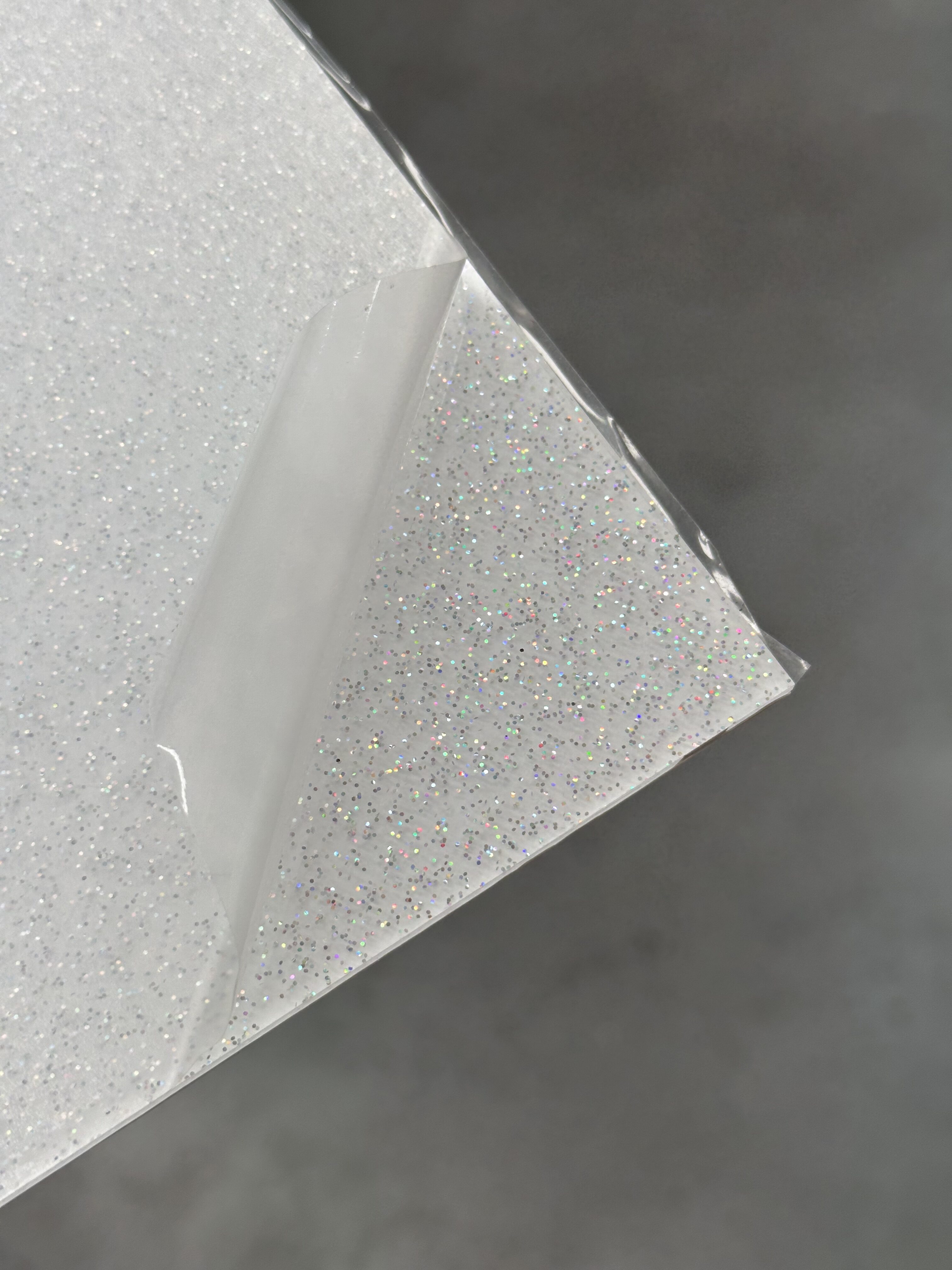 Glitter Sublimation Clear Acrylic 3mm - White backing for reverse ...